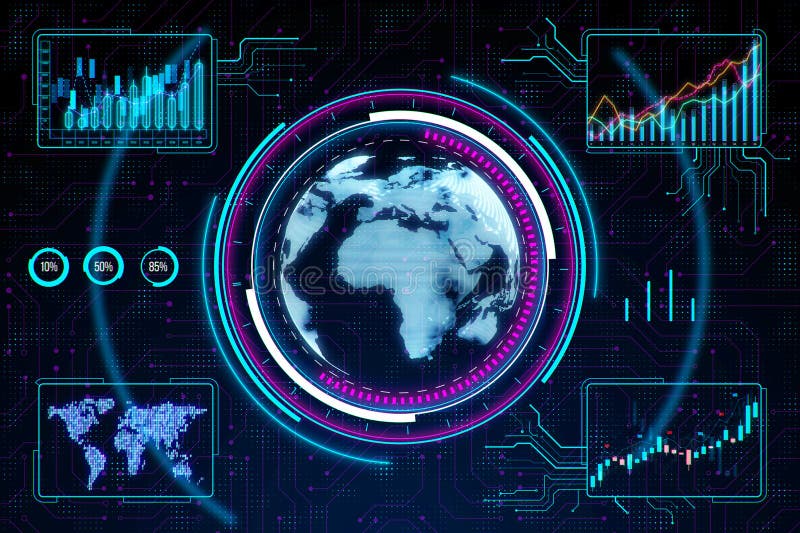 Holographic Digital Representation Stock Illustrations – 143 ...