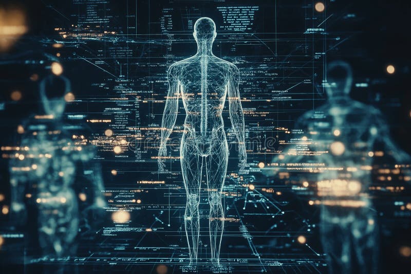 Digital Representation of Human Body Stock Image - Image of ...