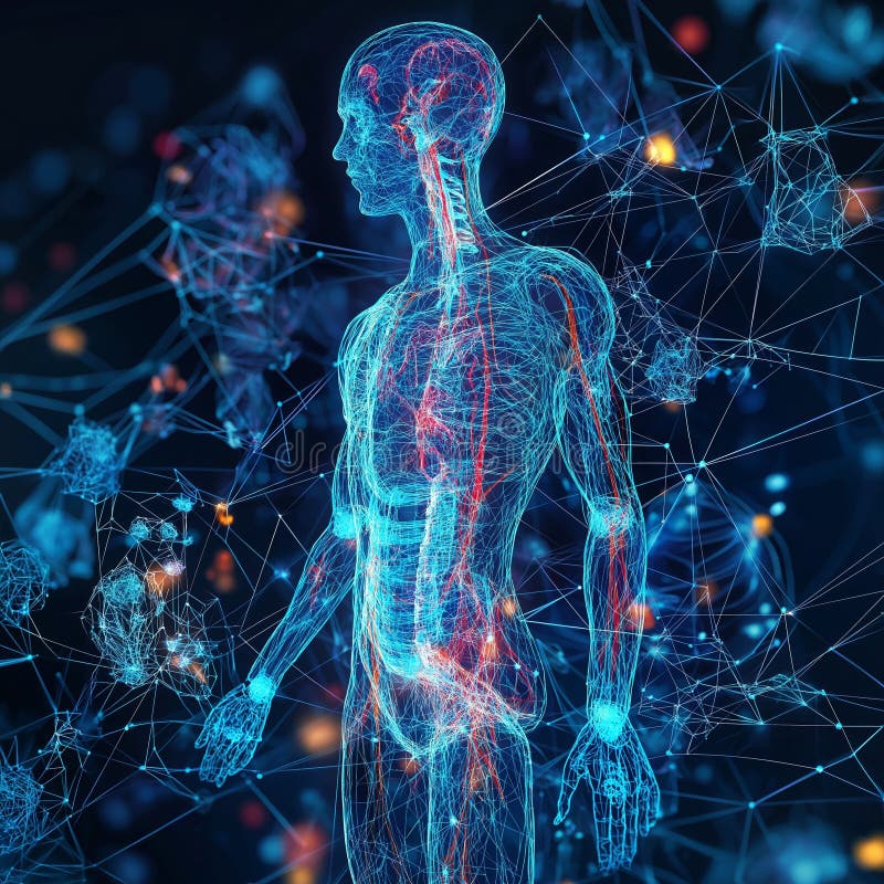 Digital Representation of Human Body Stock Image - Image of innovation ...