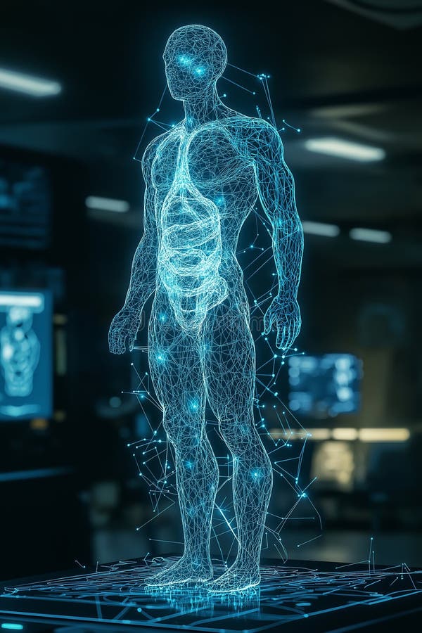 Digital Representation of Human Body Stock Photo - Image of human ...