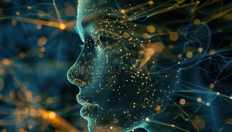 Digital Representation of a Human Face Illuminated with Interconnected ...