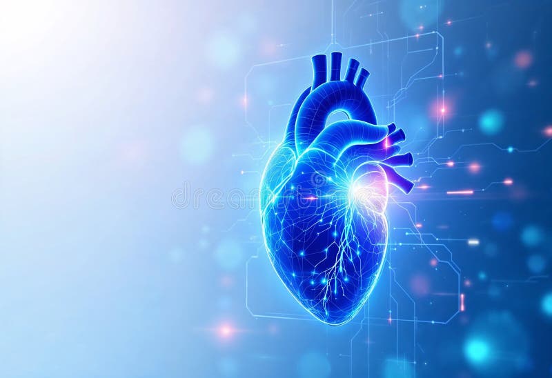 Digital Representation of a Human Heart Highlighting Advanced ...