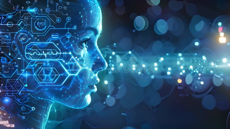 Digital Representation of Human Intelligence and Data Analysis Stock ...