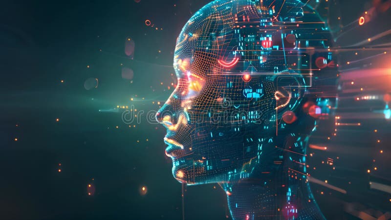 Digital Representation of Human Intelligence and Data Analysis Stock ...