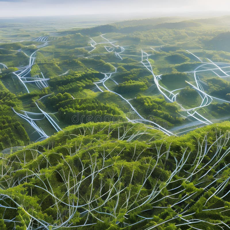 A Digital Representation of the Interconnectedness of Nature, with ...