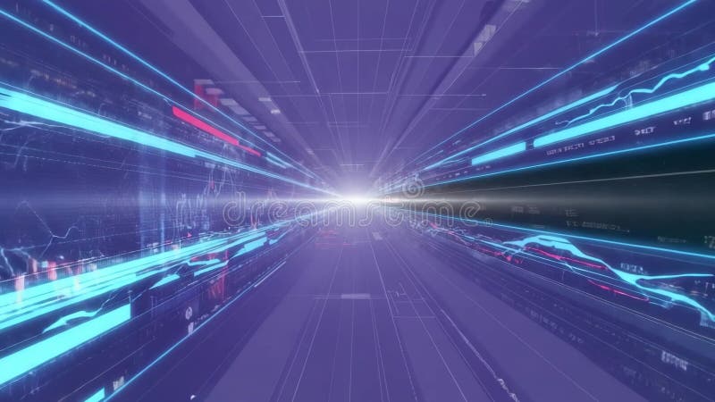 Stock Market Interface with Colorful Data Points and Trend Lines Stock ...