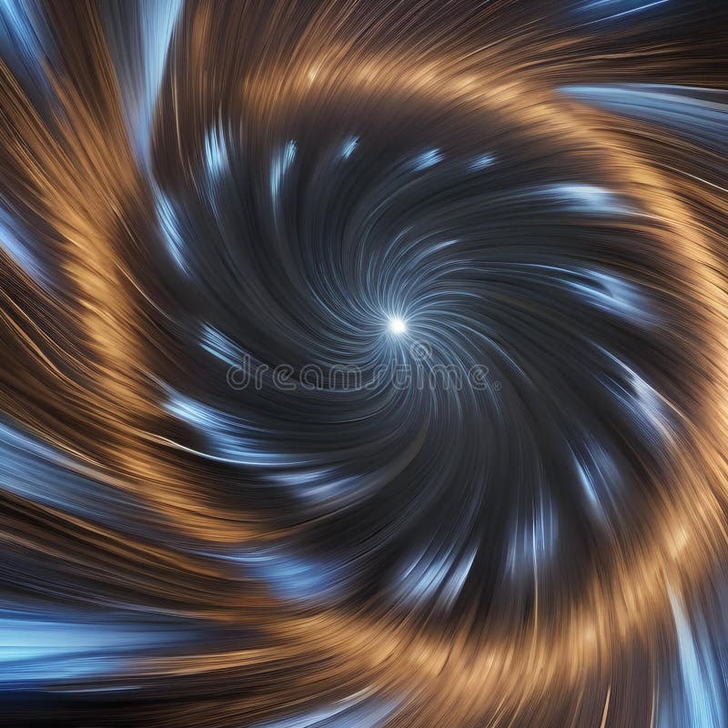 A Digital Representation of a Vortex in Motion, Swirling with Light and ...