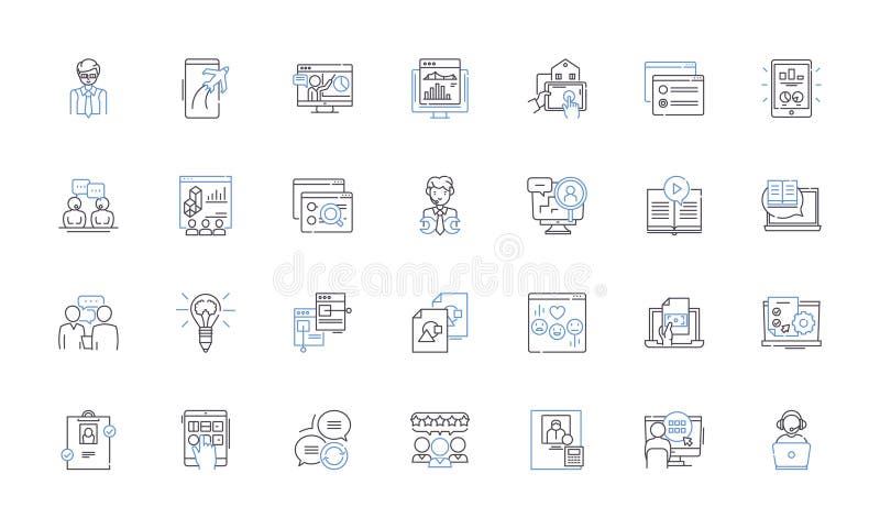 Digital Resources Line Icons Collection. Technology, Online, Digital ... Digital Resources Line Icons Collection. Technology, Online, Digital ...
