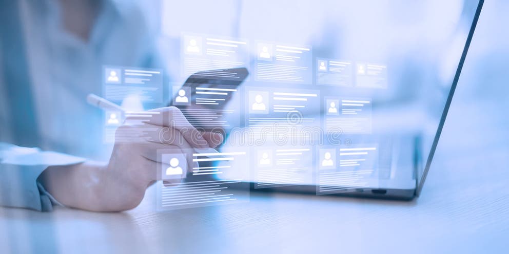 Digital Resume Management and Online Recruitment Platform Displayed on ...