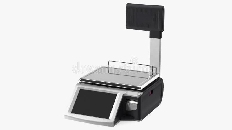 Digital Retail Scale with Display for Shops Stock Photo - Image of ...