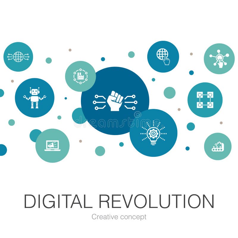 Digital Revolution Icon. Simple Element Stock Vector - Illustration of ... Digital Revolution Icon. Simple Element Stock Vector - Illustration of ...