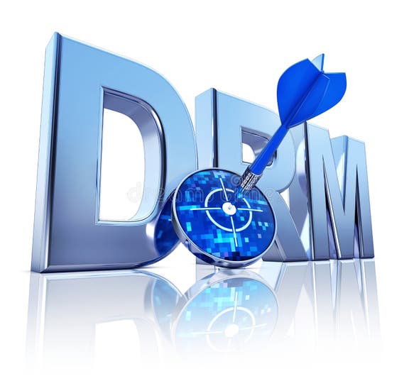 Digital rights management stock illustration. Illustration of property ...