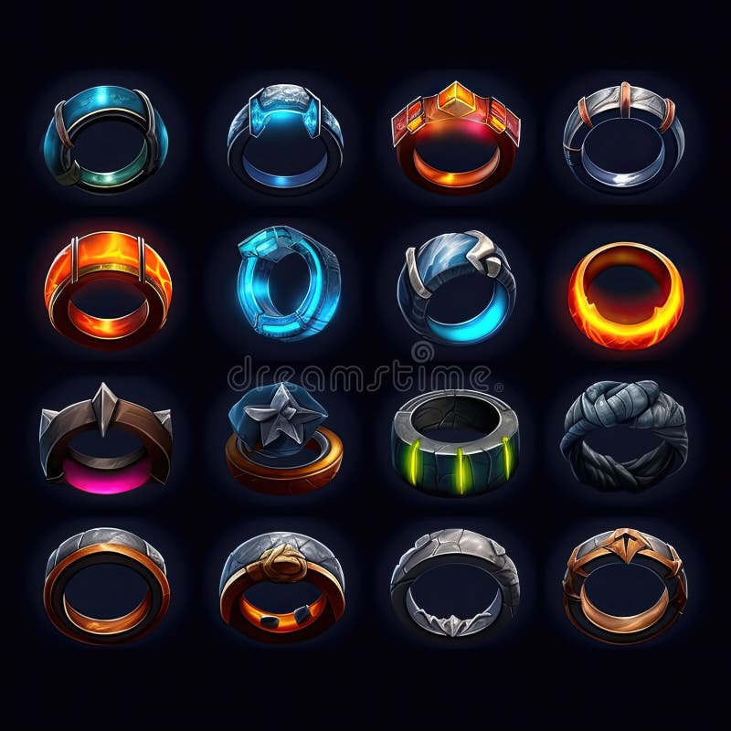 Fantasy Ring Circle Game Ai Generated Stock Illustration - Illustration ...