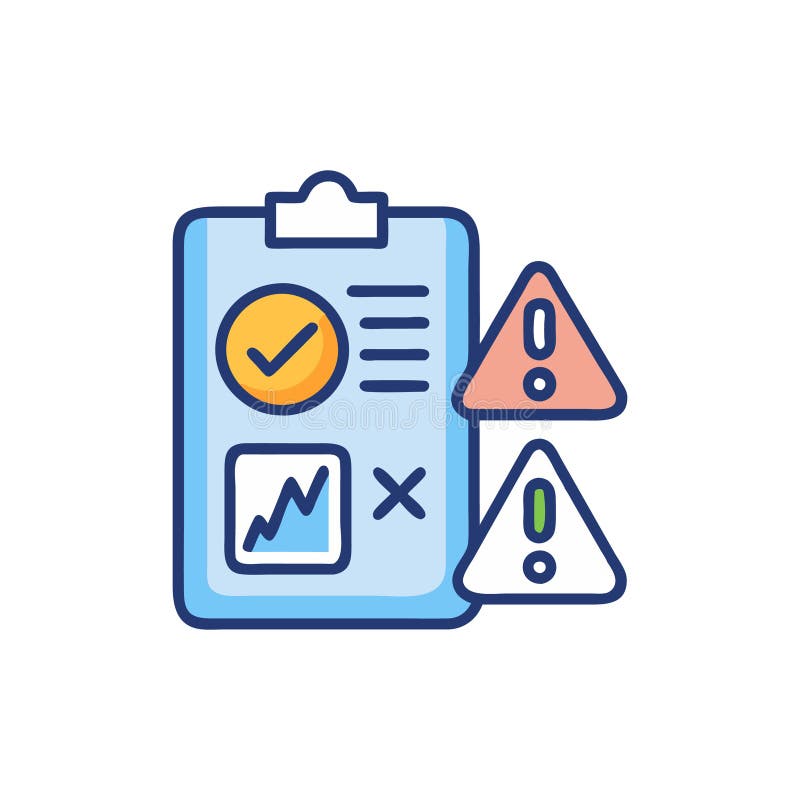 Digital Risk Assessment Icon Stock Image - Illustration of security ...
