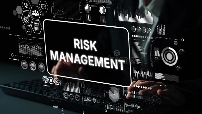 Digital Risk Management Concept with Modern Data Visualization and ...