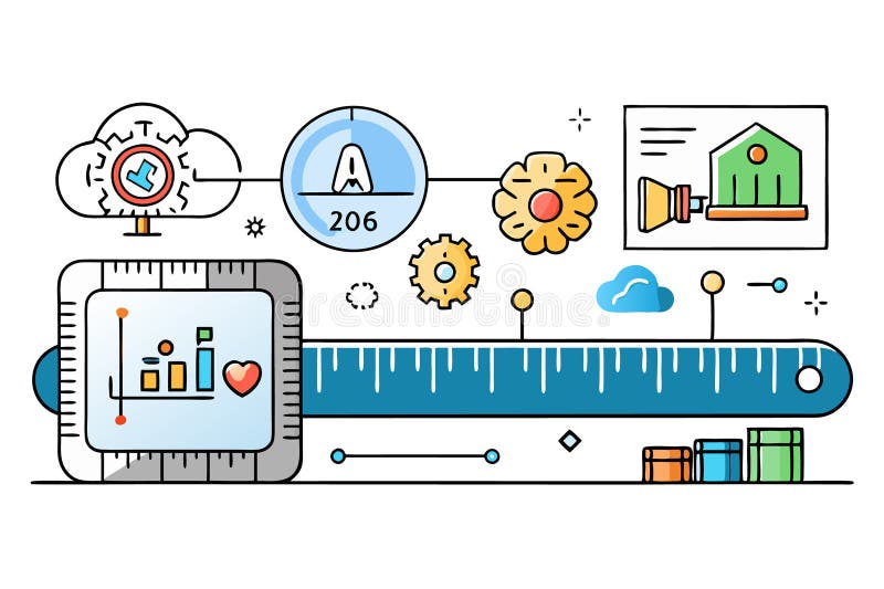 Digital Ruler Measuring Data Flow with Visual Graphics of Charts, Tools ...