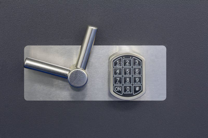 Safe Lock stock image. Image of knob, dial, safety, silver - 4662479