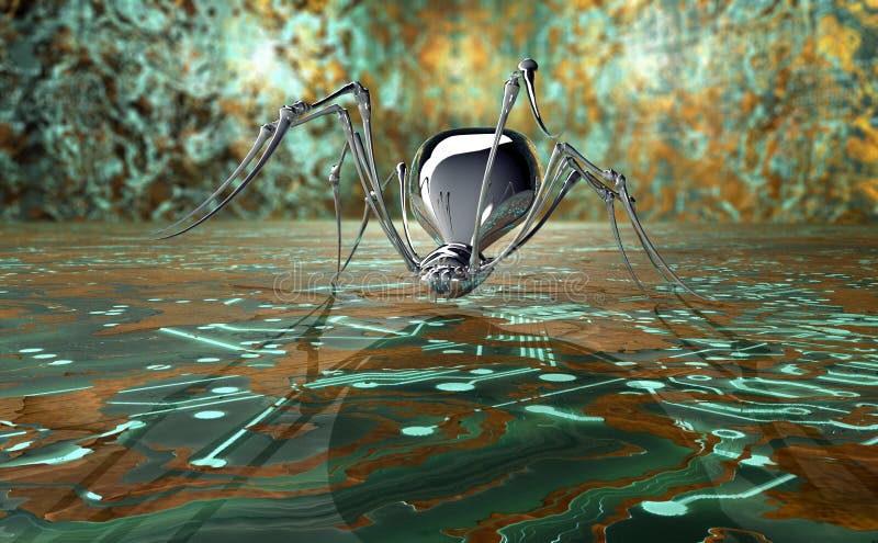 Digital Safety Concept Computer Bug in Electronic Environment, 3 Stock ...