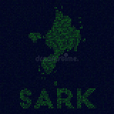 Digital Sark logo. stock illustration. Illustration of boundary - 179184201