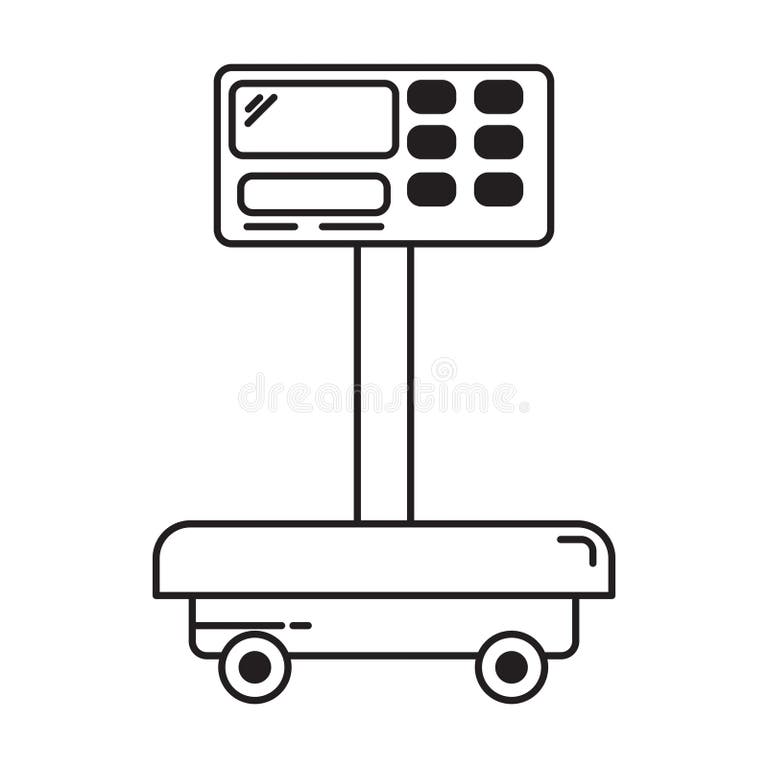 Digital scale icon vector stock vector. Illustration of modern - 340662259