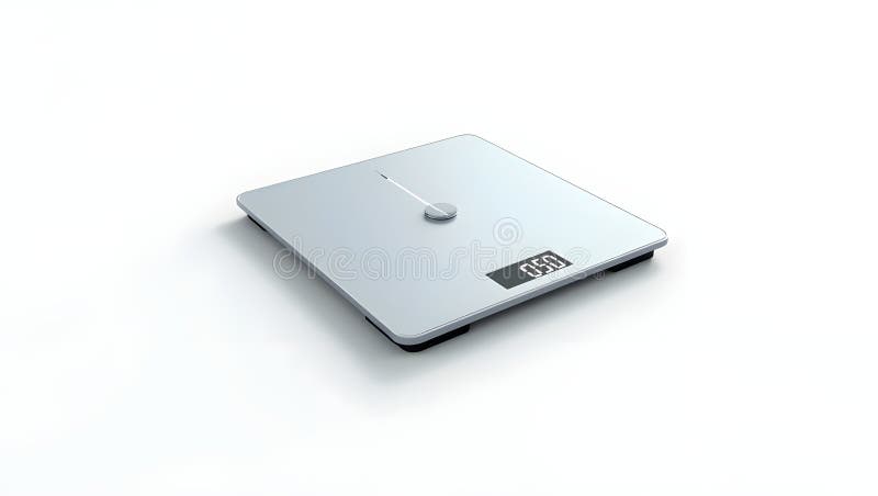 Digital Scale Isolated Pure White Background Stock Illustration ...