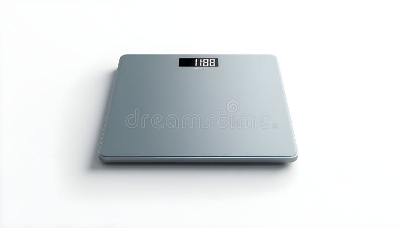 Digital Scale Isolated Pure White Background Stock Illustration ...