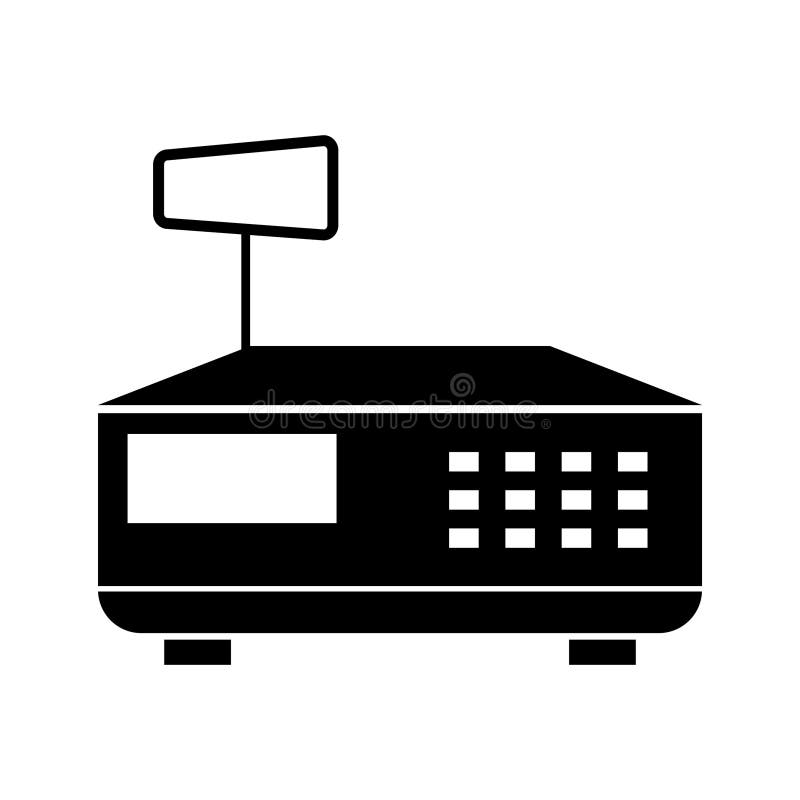 Digital scales icon stock vector. Illustration of dial - 273760403