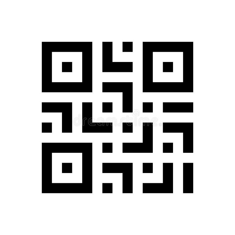 Digital Scanning Qr Code Label Stock Vector - Illustration of code ...