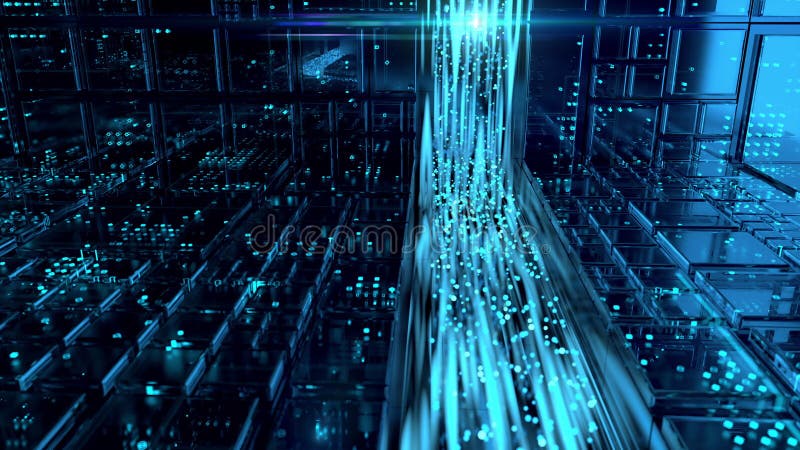 Digital Sci-fi Concept Inside Artificial Intelligence Processor with ...