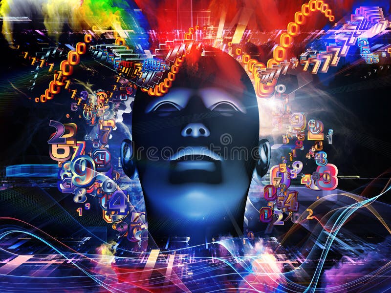 Digital Science Abstraction Stock Illustration - Illustration of digit ...