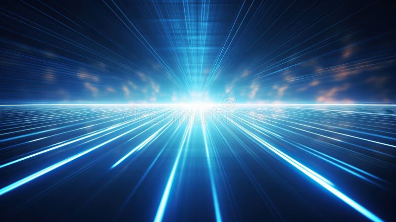 Digital Science Futuristic Technology Light Rays Stripes Lines with ...