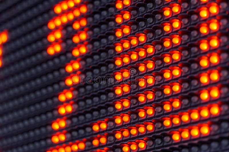 Digital Scoreboard the Figure is 0.15. Neon Numbers. Neon Light Stock ...