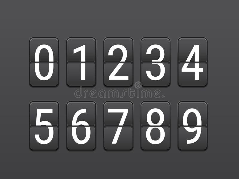 Digital Scoreboard Layout. Infographic Template Stock Vector ...