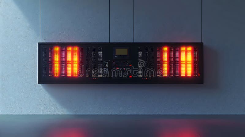 Digital Scoreboard with LED Display and Remote Control, Showcasing ...