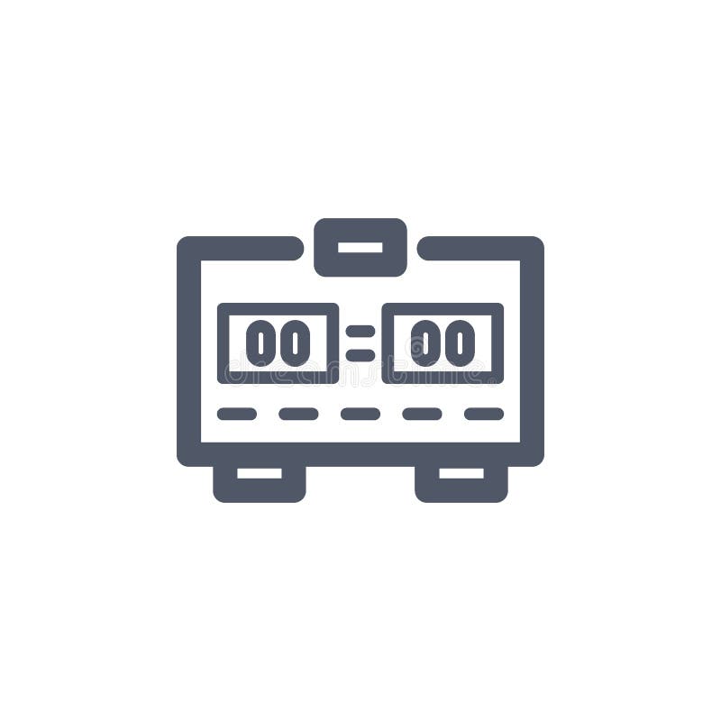 Digital Scoreboard. Vector Illustration Decorative Design Stock Vector ...