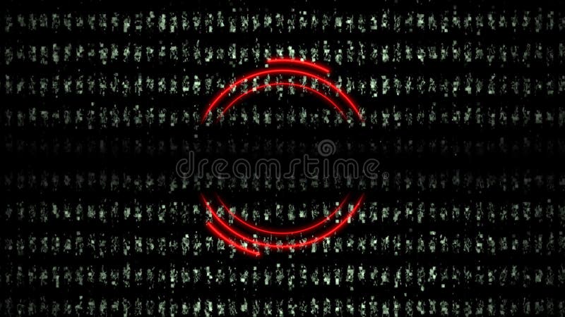 Digital Screen with Circles HUD Elements Stock Video - Video of network ...