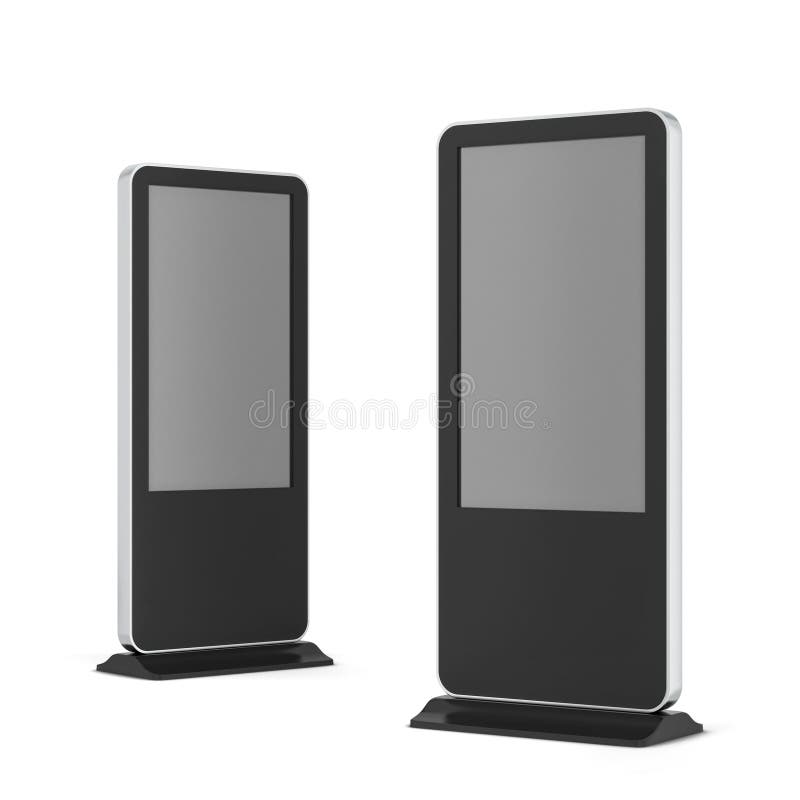 Digital Screen Display Stand Stock Illustration - Illustration of ...