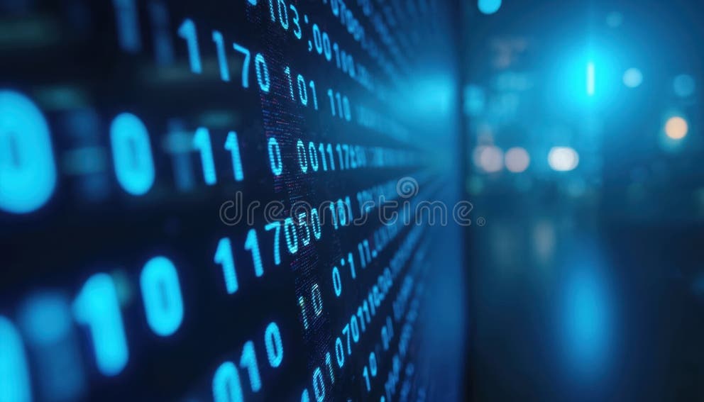 Abstract Binary Code Digital Screen Stock Illustrations – 26,551 ...