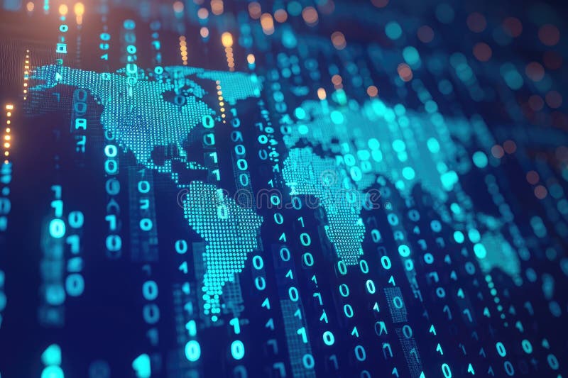 A Digital Screen Showcases a World Map, Providing a Clear and Informative Visualization of ...