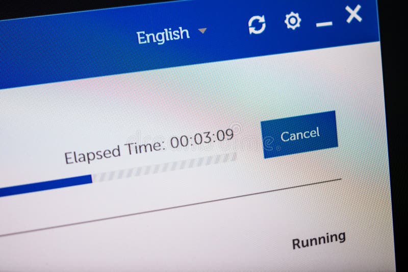 Digital Screen with Support Assist Software Hardware Editorial Stock ...