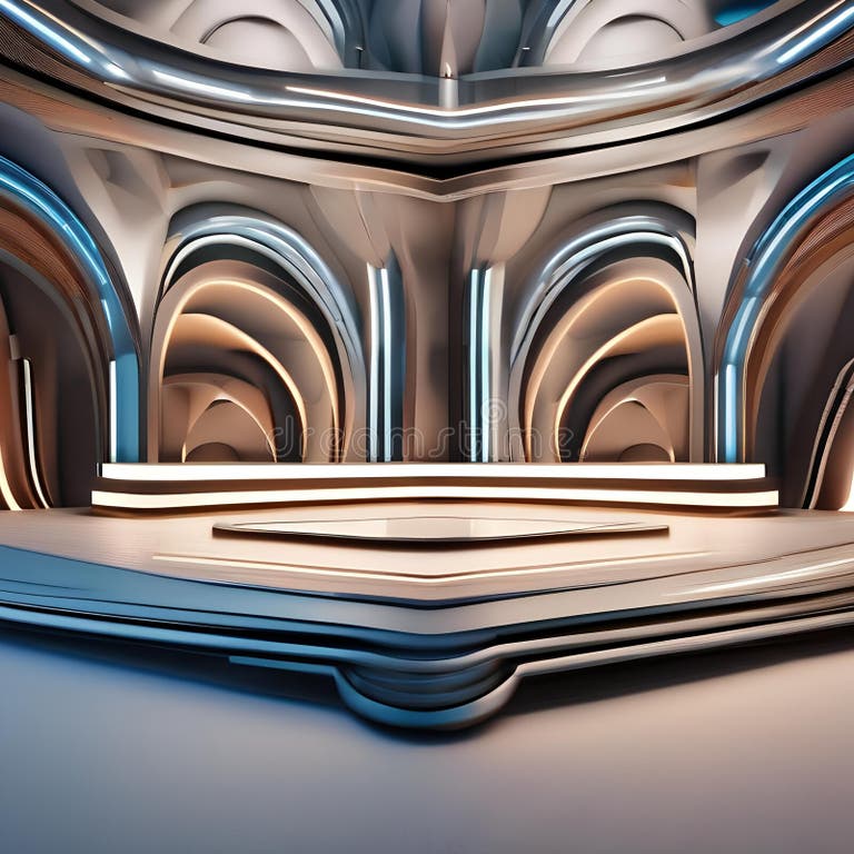 A Digital Sculpture of Interconnected Shapes and Forms, Shifting and ...