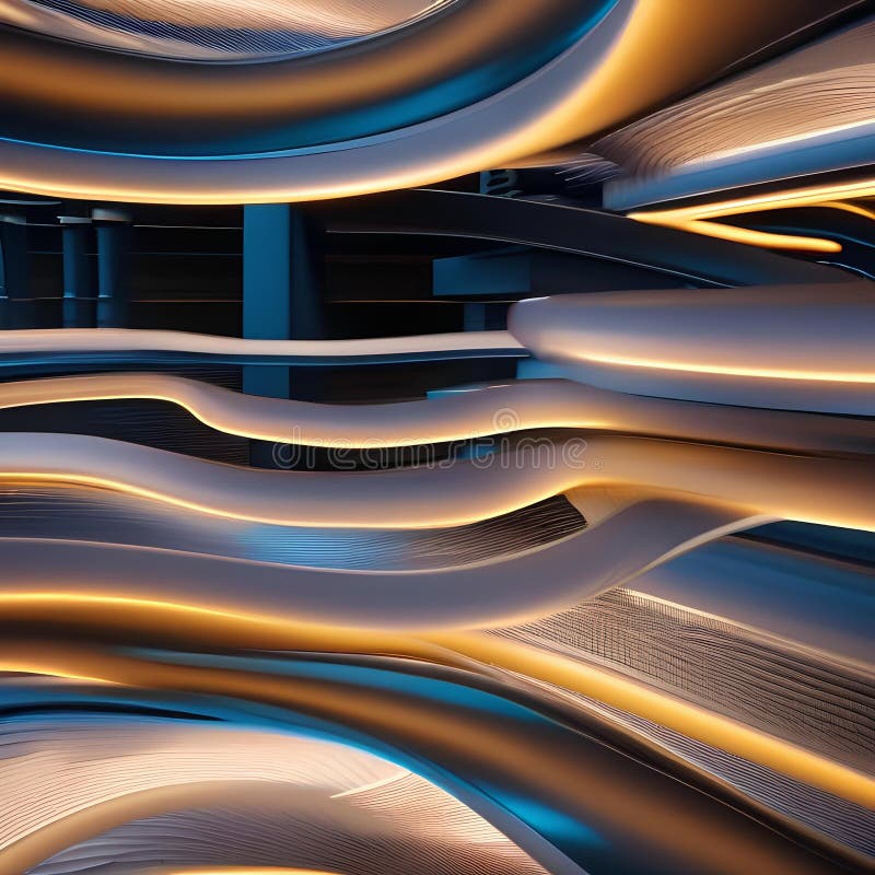 A Digital Sculpture of Interconnected Tubes and Tunnels, Twisting and ...
