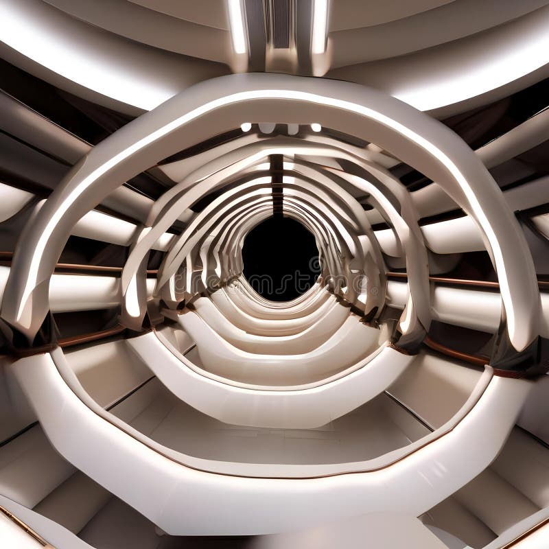 A Digital Sculpture of Interconnected Tubes and Tunnels, Twisting and ...