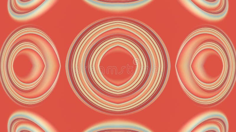 Digital Seamless Loop Animation Pattern of Twisted Shapes. 3d Rendering ...