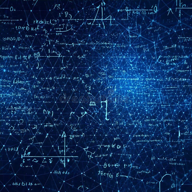 Digital Seamless Mathematical Formulas Generative AI Stock Illustration ...