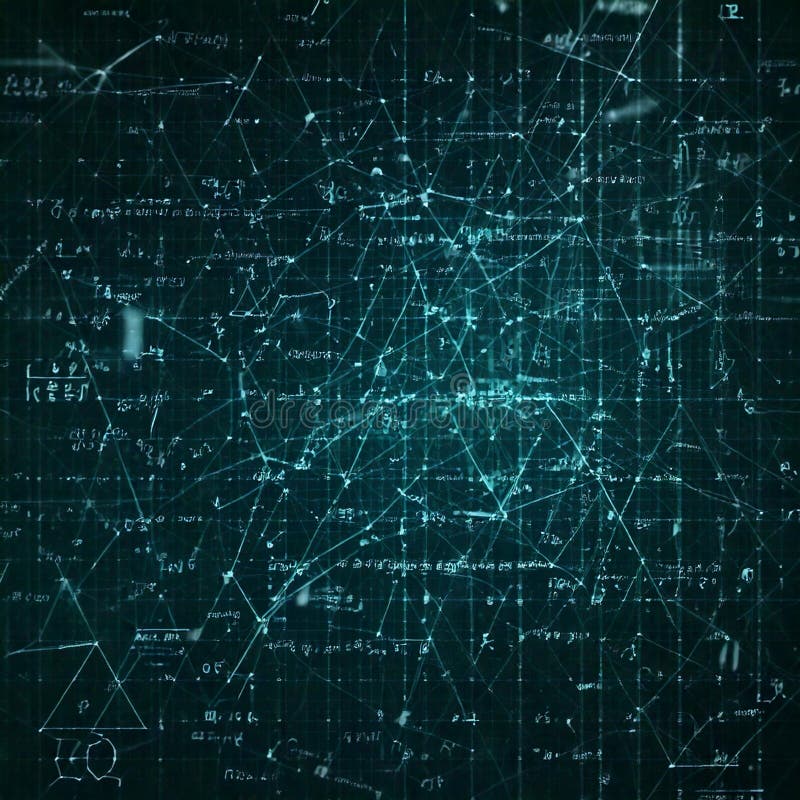 Digital Seamless Mathematical Formulas Generative AI Stock Illustration ...
