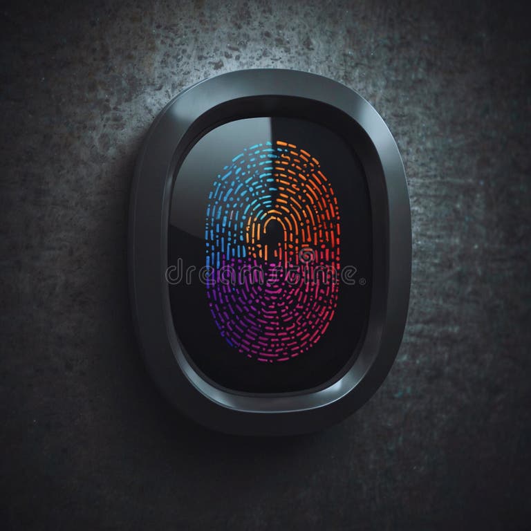 Biometric Authentication Button Stock Illustrations – 1,352 Biometric ...