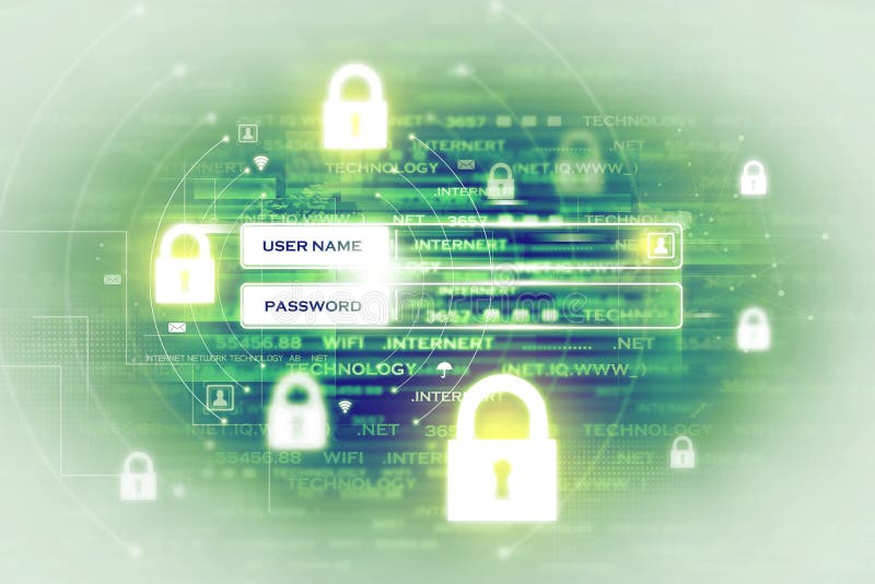 Digital Security Shield - Protect Network with Padlock, Glowing, Suit ...