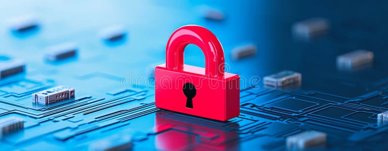 A Digital Security Concept Featuring a Glowing Lock Symbol and Binary ... A Digital Security Concept Featuring a Glowing Lock Symbol and Binary ...