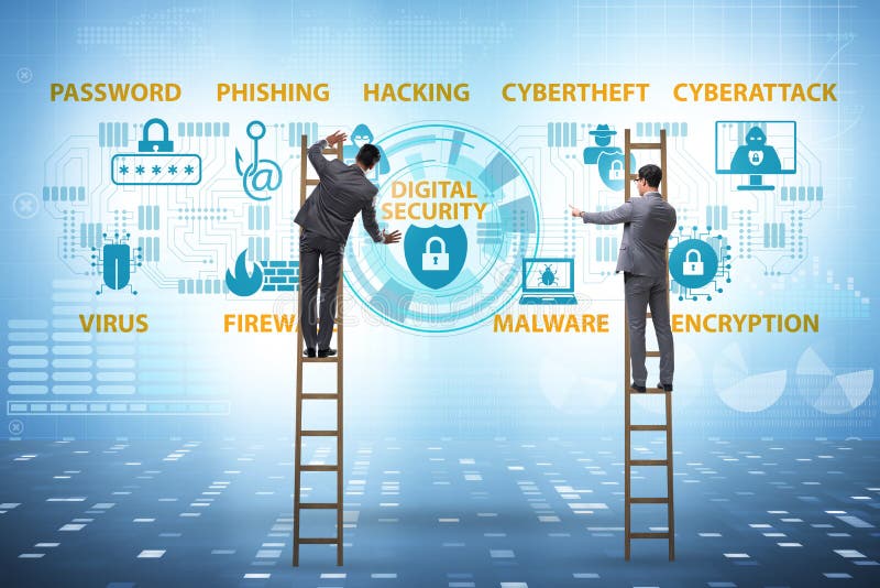 Digital Security Concept with Key Elements Stock Photo - Image of ...